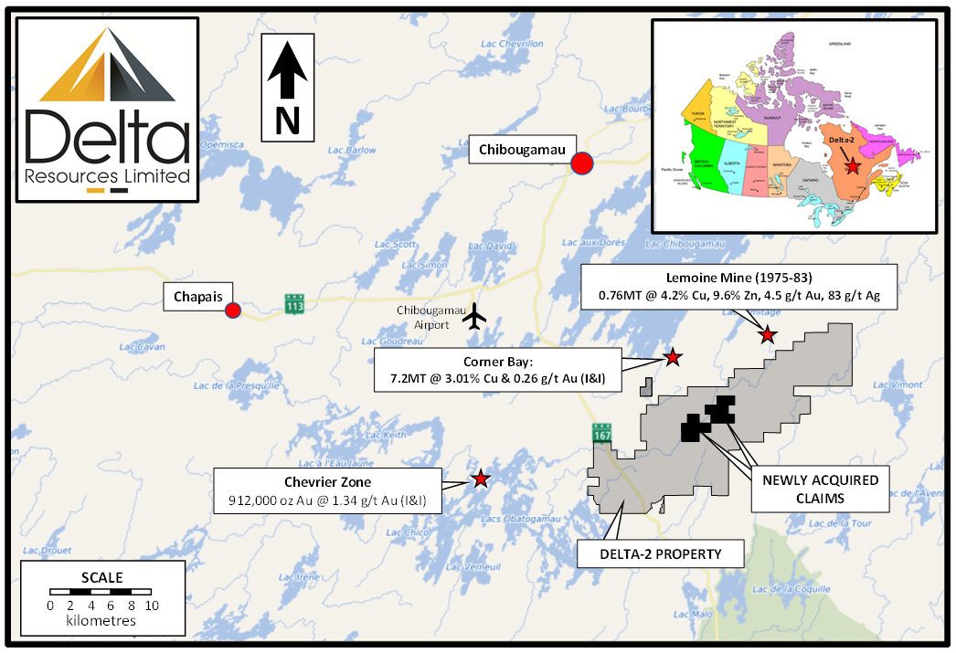 Delta Resources Acquires 21 Claims at the Heart of the Delta-2 Property ...
